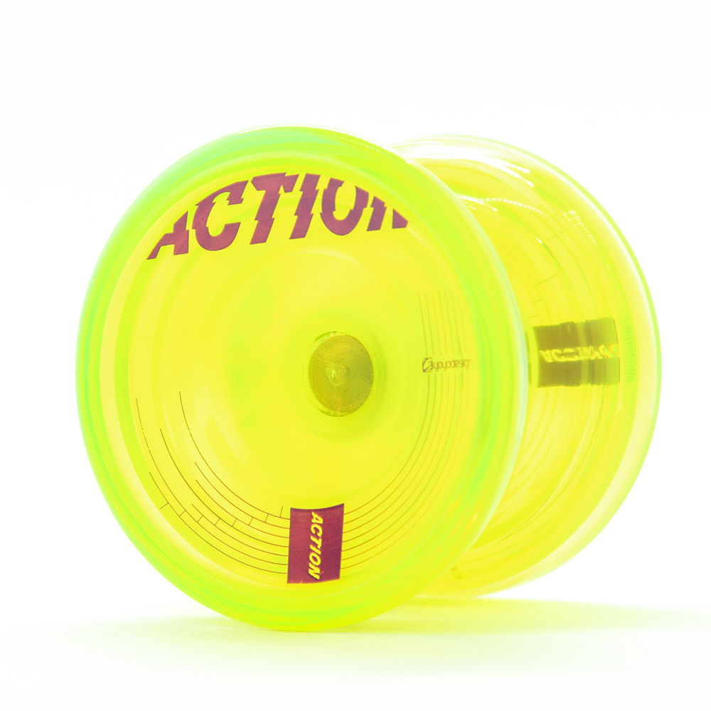 C3yoyodesign Action – High-Performance Yoyo for All Tricks - Color: Yellow